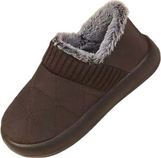 Generico Stivaletti Imperm&eacute;ables Anti-Vent pour Femme, Bottes Hiver Noir Chaud, Bottes en Fausse Fourrure, Chaussures de Marche Lacets, Chaussures de Neige pou