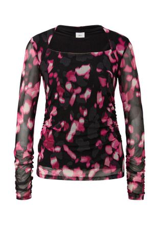 s.Oliver Langarmshirt T-Shirt Longsleeve aus Mesh