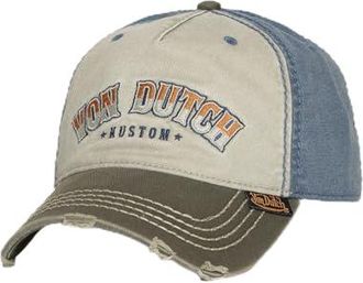 Von Dutch Casquette Baseball Adulte Devant avec Broderie Effet us&eacute; Retro Skull TU