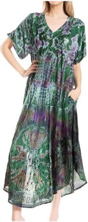 Sakkas 20SE Robe Caftan Brodée Viveka - 4-Olive - OS