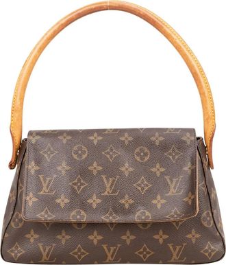 Louis Vuitton Crossbody Bags - Louis Vuitton Canvas Monogram Looping PM Shoulder - Gr. unisize - in Braun - f&uuml;r Damen