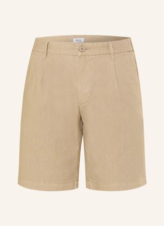 Paul Paul Chinoshorts Comfort Fit Mit Leinen beige