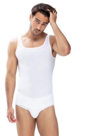 Mey Achselhemd MEY Noblesse, Herren, Gr. 4XL, N-Gr, wei&szlig;, Feinripp, Obermaterial: 100% Baumwolle, unifarben, Rundhals, Unterhemden, ohne Seitenn&auml;hte, Rund