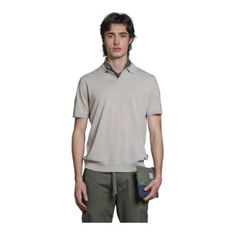 IMPURE Kurzarm Strickpoloshirt - - Tops - Herren - Beige - L