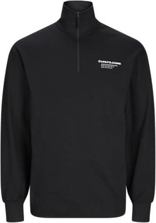 Jack & Jones Jcoaero Sweat à Demi-Fermeture éclair Noos Maillot de survêtement, Noir, L Homme