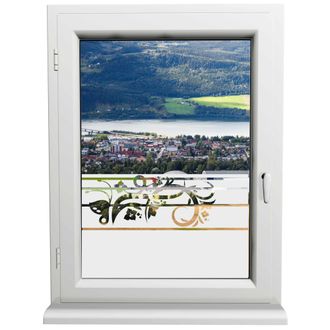 Indigos UG Glasdekorfolie - Schmetterling - Sonnenschutz H50Line - Sichtschutzfolie - Fensterfolie - f&uuml;r die K&uuml;che, Bad ans Fenster, Sichtschutz - selbstklebend 