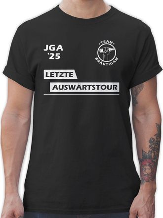 Shirtracer T-Shirt Herren - JGA Junggesellenabschied M&auml;nner - Letzte Ausw&auml;rtstour Team Br&auml;utigam - 3XL - Schwarz - junggesellen Shirt 2022 polter Tshirt jungesel