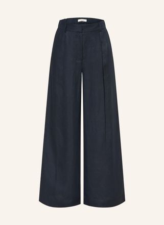 Selected Marlenehose Mit Leinen blau