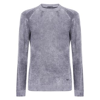 Emporio Armani Pull col rond - Homme - Pulls - Gris - Taille: S