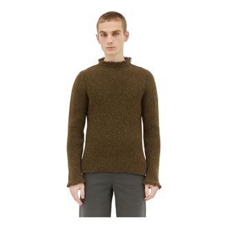 Burberry Pullover aus Wolle mit Fransen - - Knitwear - Herren - Braun - S