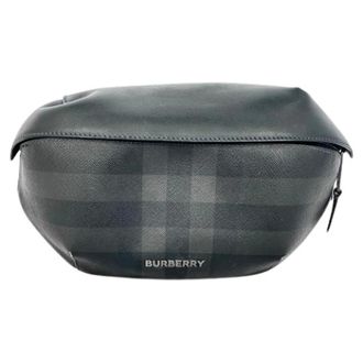 Burberry Pre-owned Sonny Check Waist Bag - Femme - Pre-owned - Gris - Taille: ONE Size