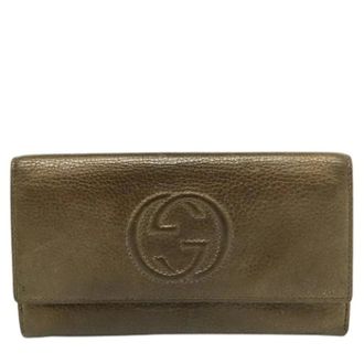 Gucci Pre-owned Soho Continental Wallet - Femme - Pre-owned - Brun - Taille: ONE Size