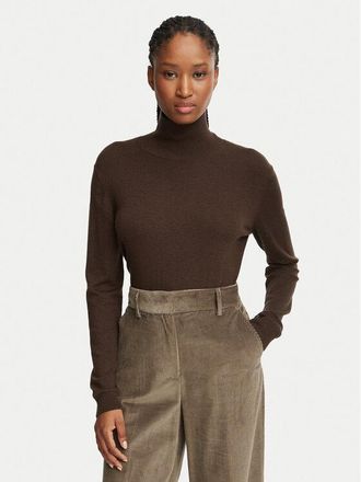 Max Mara Rollkragenpullover Kiku 2625366092 Braun Regular Fit