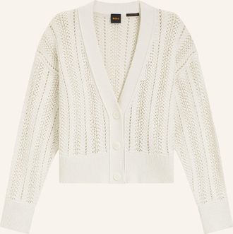 HUGO BOSS Cardigan C_Famiens Relaxed Fit beige