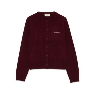 Roy Rogers Cardigan in lana - - Knitwear - Damen - Rot - L
