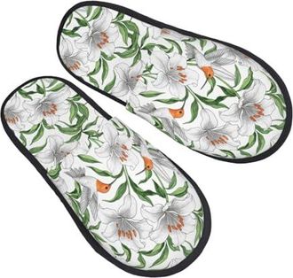 Generic L&eacute;g&egrave;re Pantoufles Hommes Hommes Lys Colibri Chaussures de Maison Chaud Chaussons en Feutre pour Ext&eacute;rieur Homme Int&eacute;rieur M