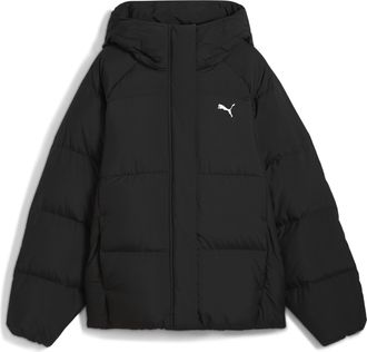 Puma Damen Daunen-Pufferjacke mit Kapuze XS, Black