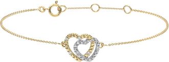 Edenly Armband Gelbgold und Diamanten - Herzen Komplizen