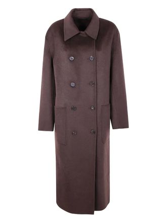 Filippa K manteau en laine &agrave; boutonni&egrave;re crois&eacute;e - Marron