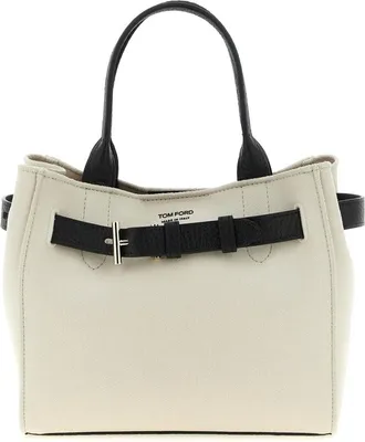 Tom Ford Femme, Sacs, Blanc, Taille: ONE Size Petit sac shopping Audrey