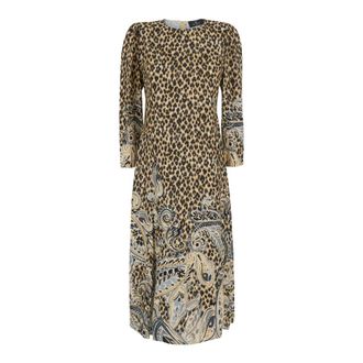 Etro Rundhals-Midikleid - - Dresses - Damen - Braun - M