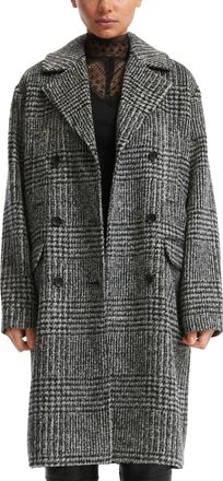 QS by s.Oliver Karierter Oversize Mantel in Wolloptik