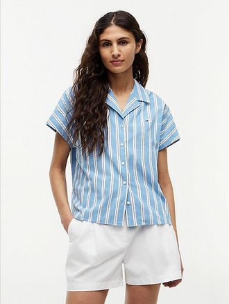 Tommy Hilfiger Chemise en popeline &agrave; manches courtes