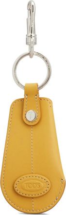 Tod's Schl&uuml;sselanh&auml;nger mit Kontrastn&auml;hten - Gelb
