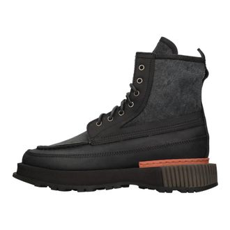 Buttero Kn&ouml;chelhohe Stiefel aus Leder und Stoff - - Shoes - Herren - Schwarzk - 41 EU