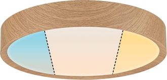 Paulmann 71085 LED Deckenleuchte Selection Bathroom Tega IP44 White Switch 1200lm 230V 22,5W Holzoptik Badleuchte Badleuchte