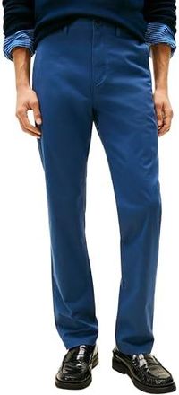 Tommy Hilfiger Denton Essential MW0MW40262 Chino pour Homme Bleu 34 W/34 L, Bleu (mer &Eacute;g&eacute;e), 34W / 34L