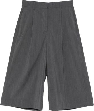 Herno Femme, Shorts, Gris, Taille: 36 FR Short ample &agrave; plis