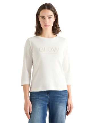 Cecil Shirt mit Wording Vanilla White XXL