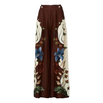 Farm Rio Weite Hose - - Trousers - Damen - Wei&szlig; - XS