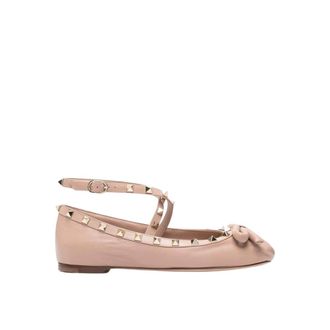 Valentino Garavani Femme, Chaussures, Rose, Taille: 36 EU Ballerines &agrave; brides Rockstud