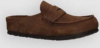 Birkenstock Naples Wrapped Suede Leather Sandalen carafe