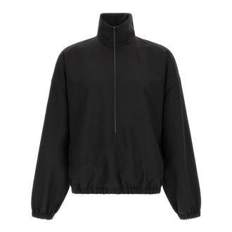 Fear of God Virgin Wool Ripstop Half-Zip Sweatshirt - - Jackets - Herren - Schwarzk - L