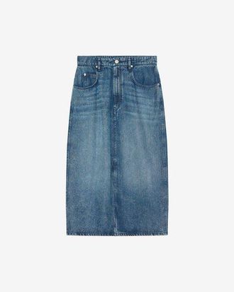 Isabel Marant Jupe Tilauria - Femme - Bleu - Taille44 - Marant &Eacute;toile