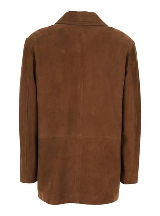 Tagliatore Womens Suede Jacket Flavia Brown Lamb Blazers