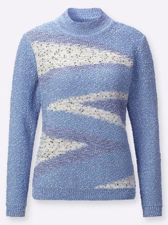 Witt Strickpullover Stehkragen-Pullover Langarm Links-Strick