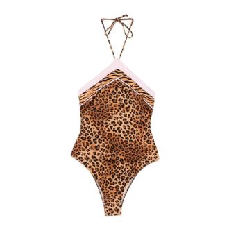 MC2 Saint Barth Femme, Maillots de bain, Brun, Taille: 42 FR Meryem Foulard Bandeau Maillot de Bain Une Pi&egrave;ce