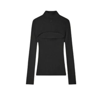 Courr&egrave;ges Rollkragenpullover - - Knitwear - Damen - Schwarzk - S