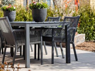 Manifesto Furniture Manifesto Rivola/Menzano 220 cm Gartenm&ouml;bel-Set 7-teilig