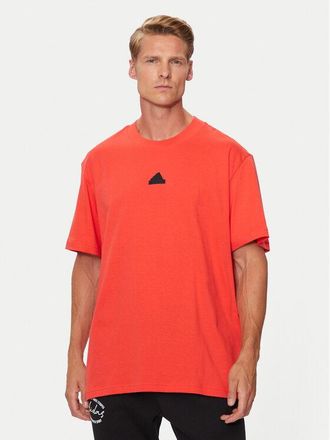adidas T-Shirt Brand Love IW3540 Orange Loose Fit
