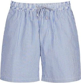 Fa&ccedil;onnable Short de bain ray&eacute; en seersucker