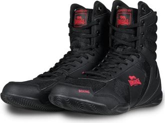 Lonsdale Chaussures de Boxe Unisexes Heskin, Noir/Rouge, 42 EU