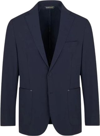 Manuel Ritz Homme, Vestes, Bleu, Taille: 2XL Blazer Technique Stretch