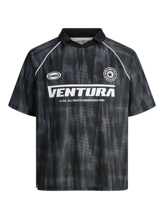 Jack & Jones Jcoretreat AOP Mesh Open Collar Po Pls