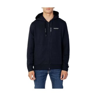 A|X Armani Exchange Blaue Baumwoll-ZipUp-Hoodie - - Sweatshirts & Hoodies - Herren - Blau - L