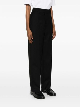 Brunello Cucinelli Virgin Wool Trousers - Black